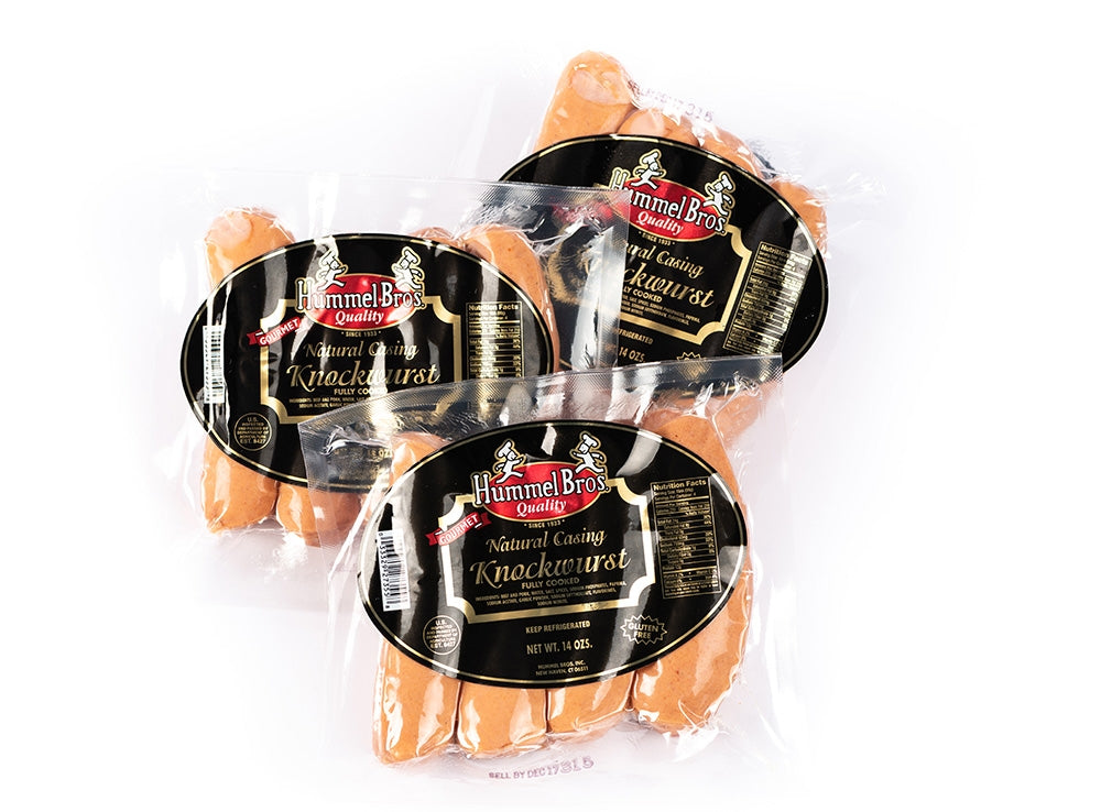 14oz Knockwurst 3 Pack – Hummel Brothers, Inc