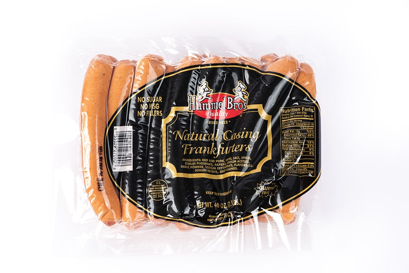 2.5LB Natural Casing Franks – Hummel Brothers, Inc