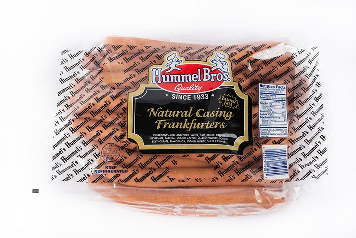 5LB 9" Natural Casing Franks – Hummel Brothers, Inc