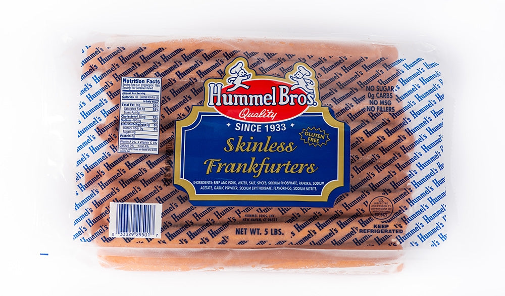 5LB 10" Skinless Franks – Hummel Brothers, Inc